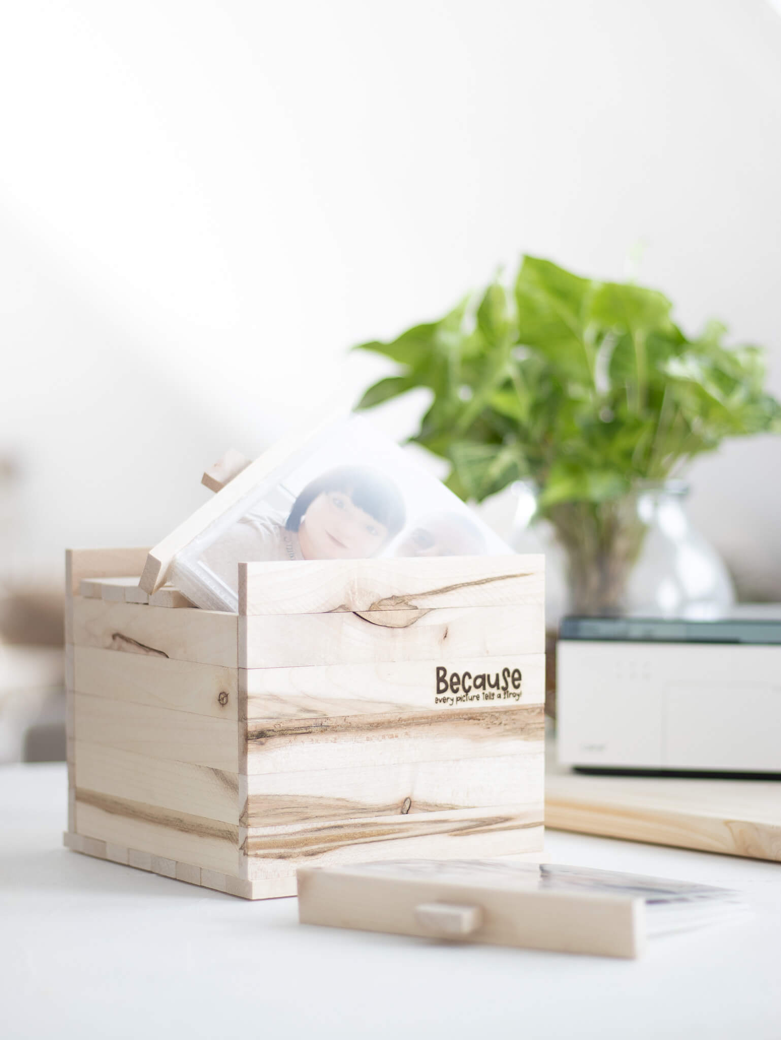 Klötzchen DIY: Fotobox basteln